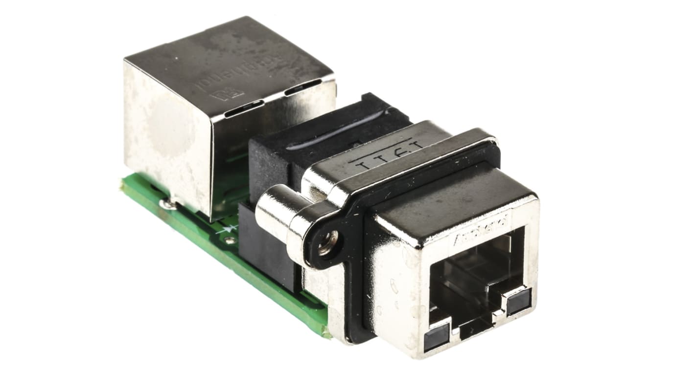 Amphenol ICC RJ45 モジュラーコネクタ, メス to メス, RJ45コネクタ, スルーホール実装, Cat5e ...