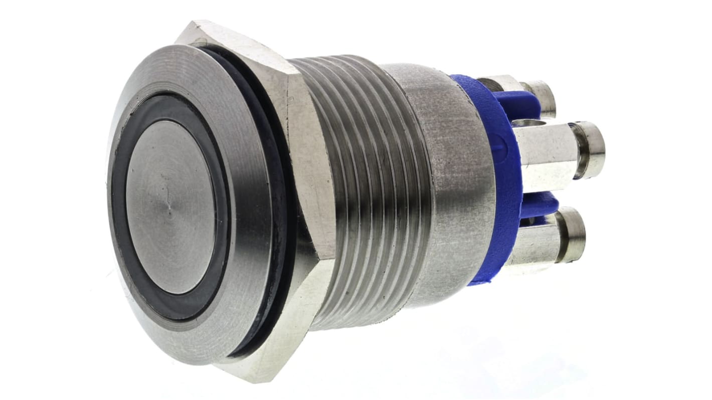 MPI002/TE/BL/12 | Bulgin MPI002 Series Illuminated Push Button Switch ...