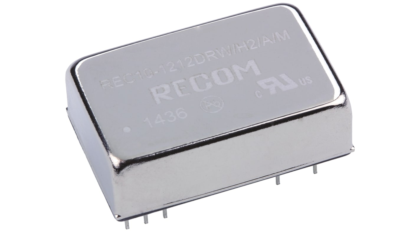 REC10-1212DRW/H2/A/M | Recom REC10/M DC-DC Converter, ±12V dc/ ±416mA ...