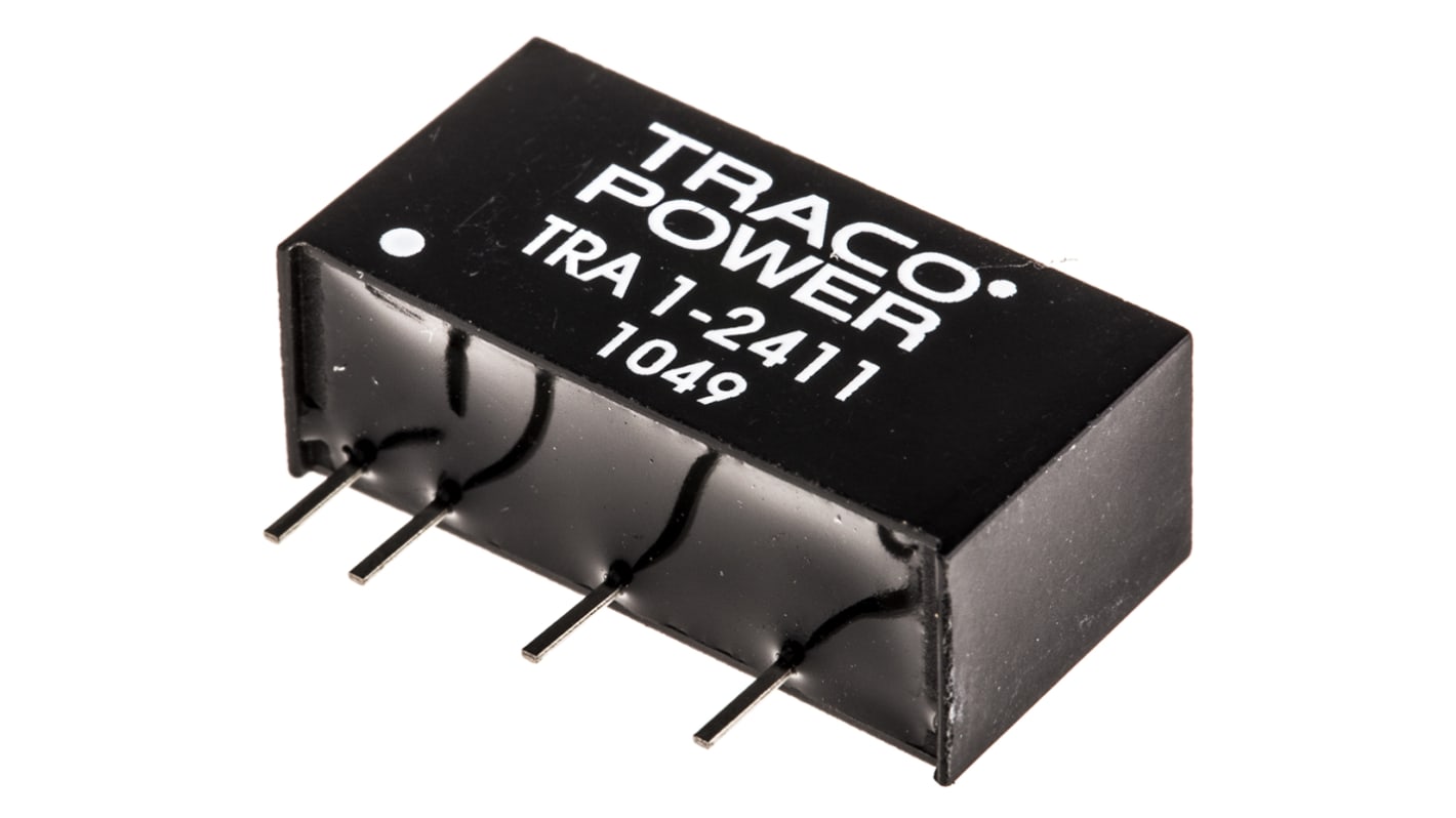 TRACOPOWER DC-DCコンバータ Vout：5V dc 21.6 → 26.4 V dc, 1W, TRA 1-2411 | RS