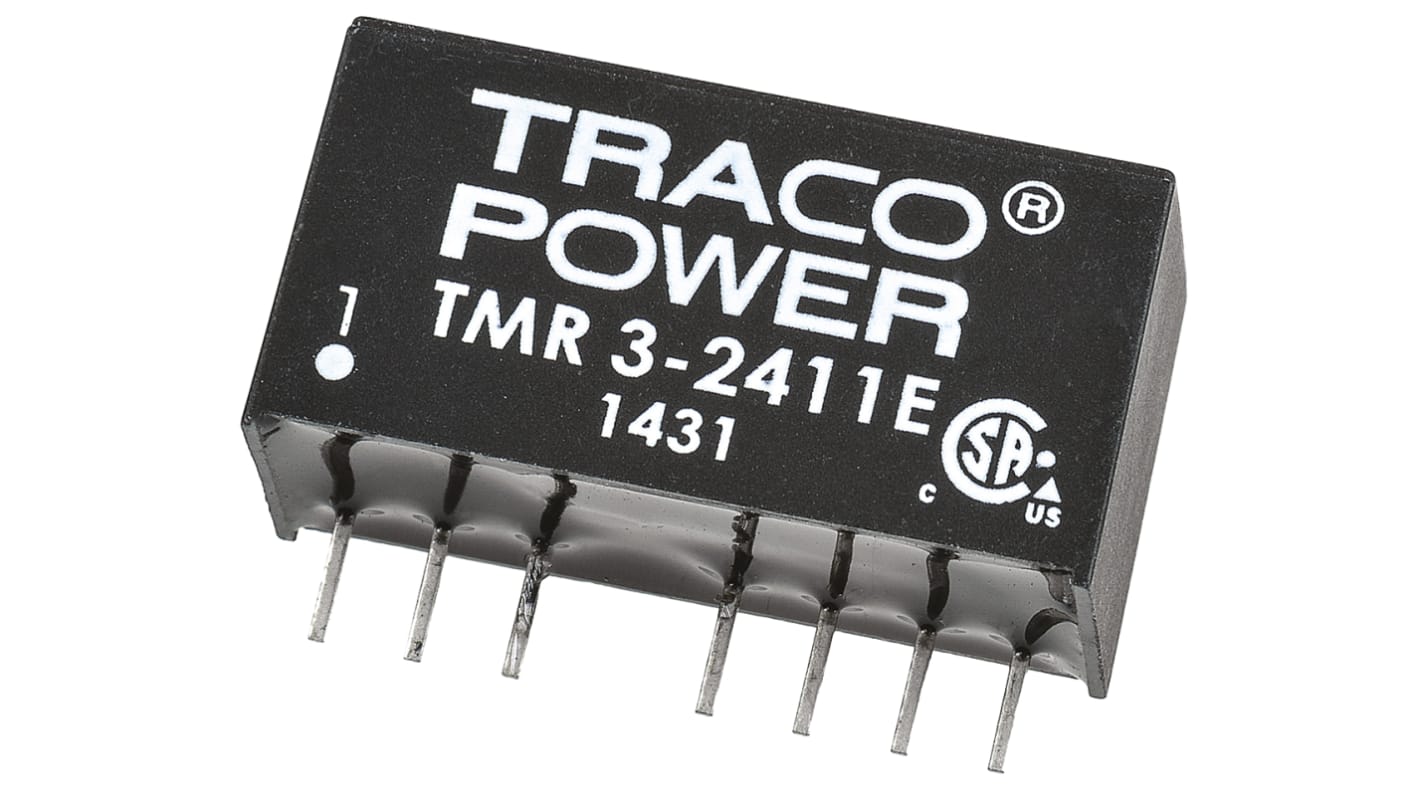 TRACOPOWER DC-DCコンバータ Vout：5V dc 18 → 36 V dc, 3W, TMR 3-2411E | RS