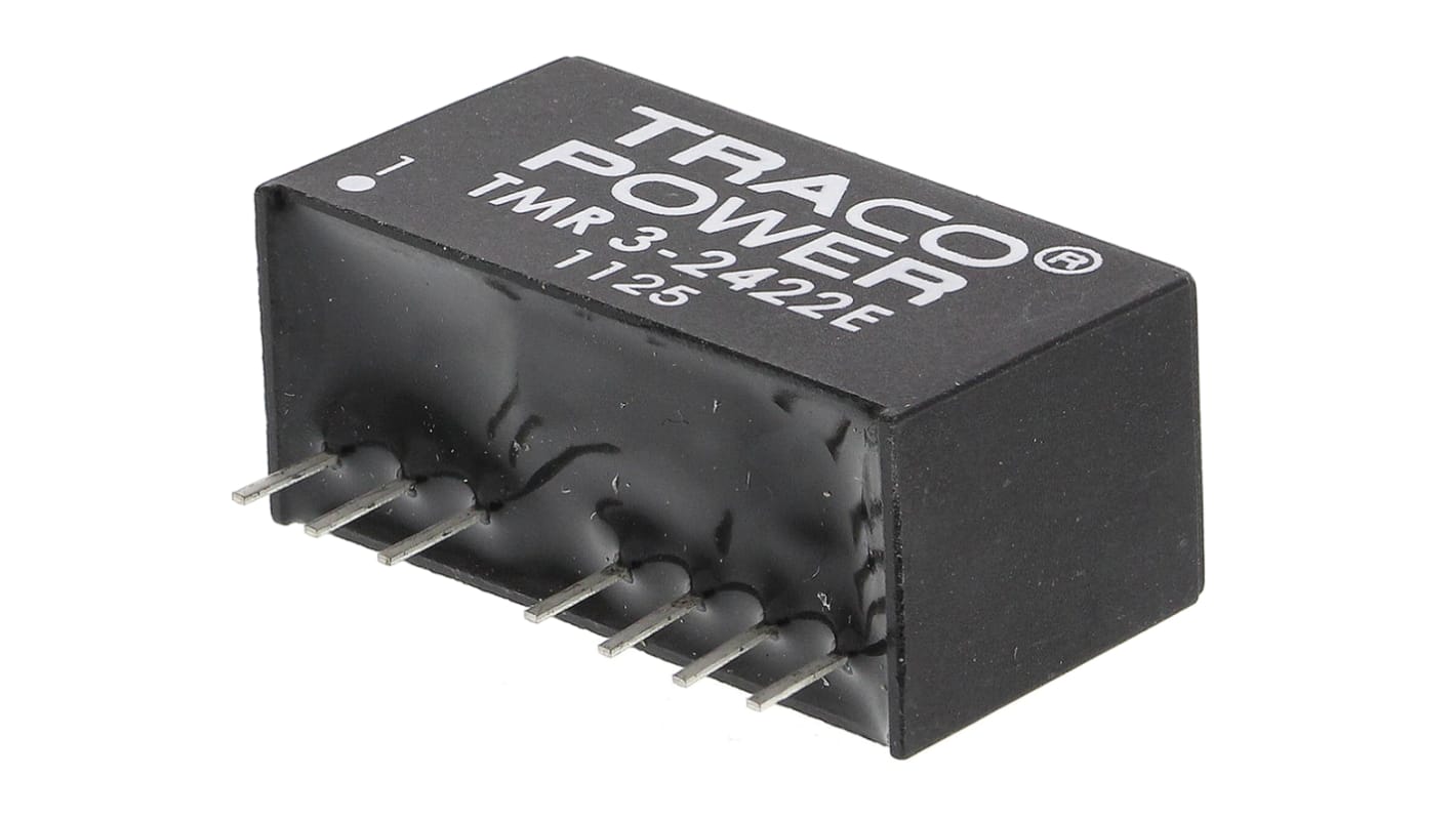 TMR 3-2422E | TRACOPOWER TMR 3E DC-DC Converter, ±12V dc/ ±125mA Output, 18 → 36 V dc Input, 3W ...