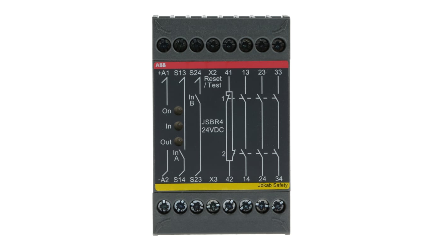 2TLA010002R0000 JSBR4 24DC | ABB Dual-Channel Two Hand Control Safety ...