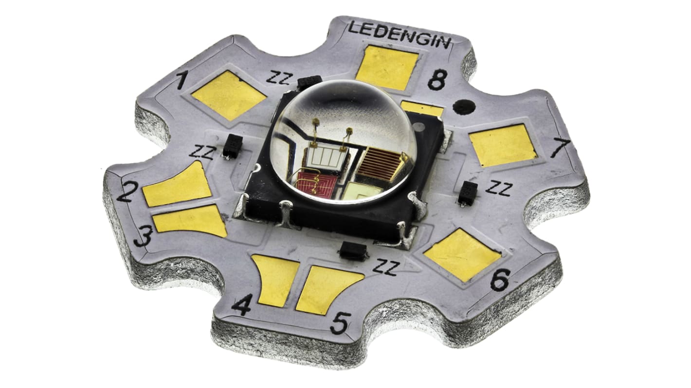 LedEngin Inc LZ4-20MA00, LED Array, 4 Amber, Blue, Green, Red LED | RS