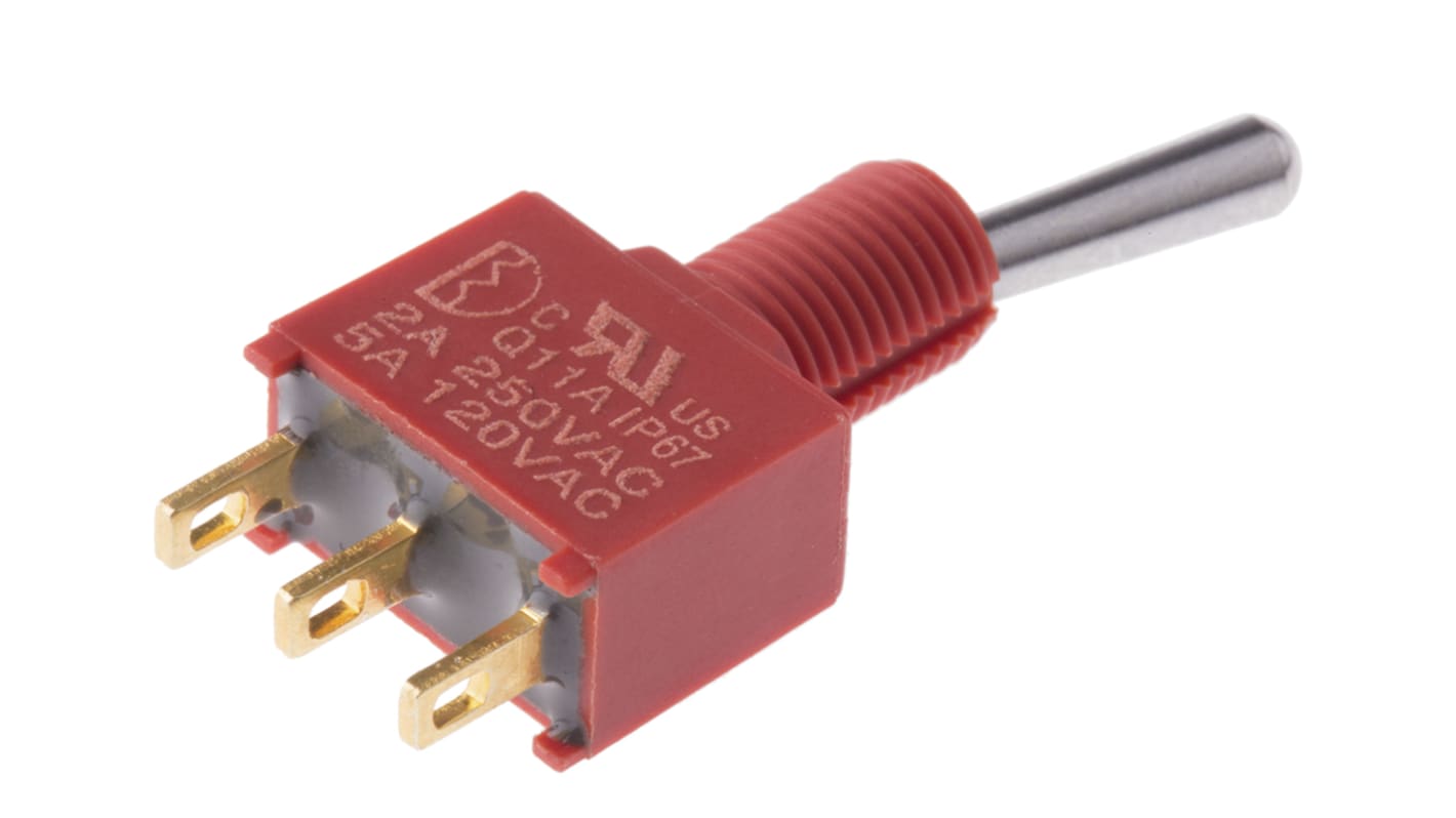 RS PRO Toggle Switch, PCB Mount, On-(On), SPDT, Solder Terminal | RS