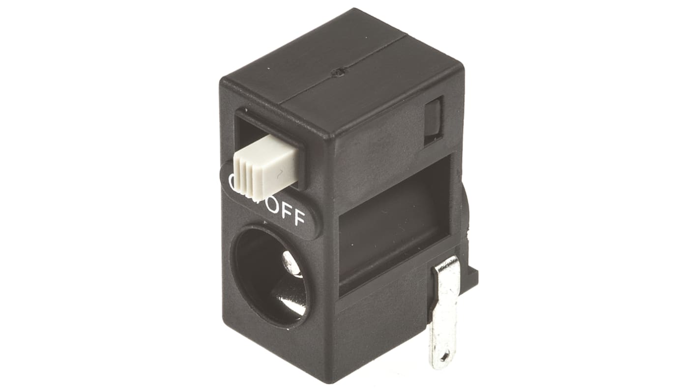 RS PRO DC Socket Rated At 2.0A, PCB Mount, length 18.2mm, Silver | RS