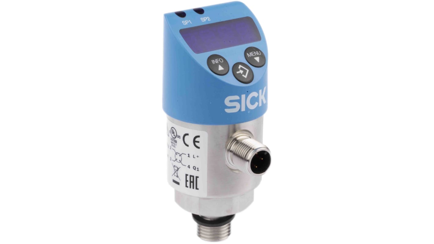 PBS-RB010SG1SSNAMA0Z | Sensor de presión manométrica Sick, 0bar → 10bar, G1/4, 15 → 35 V dc ...