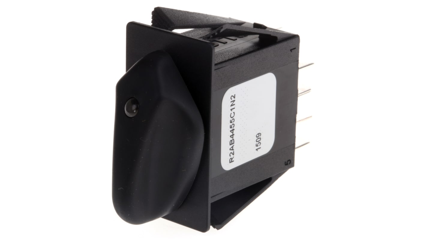 R2AB4455C1N2 | Otto, 3 Position DPDT Rotary Switch, 20 A @ 28 V dc, Tab ...