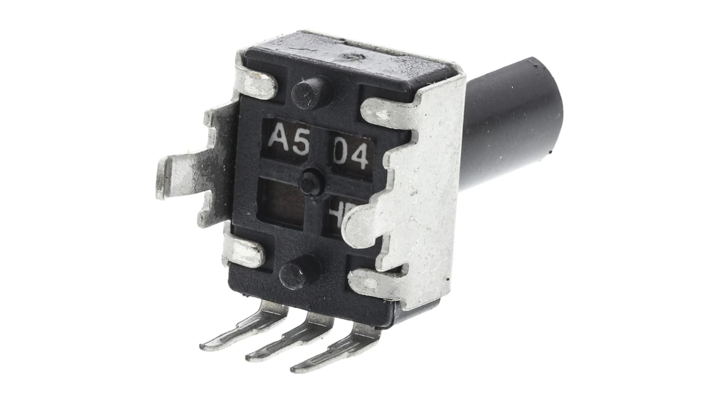 Bourns 500kΩ Rotary Potentiometer 1-Gang Panel Mount, PTV09A-4020F-A504 ...