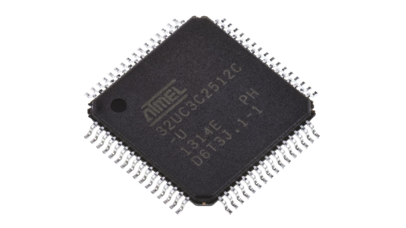 Atmel AT32UC3C2512C-A2UT, 32bit AVR Microcontroller, AT32, 66MHz, 512 kB Flash, 64-Pin TQFP | RS