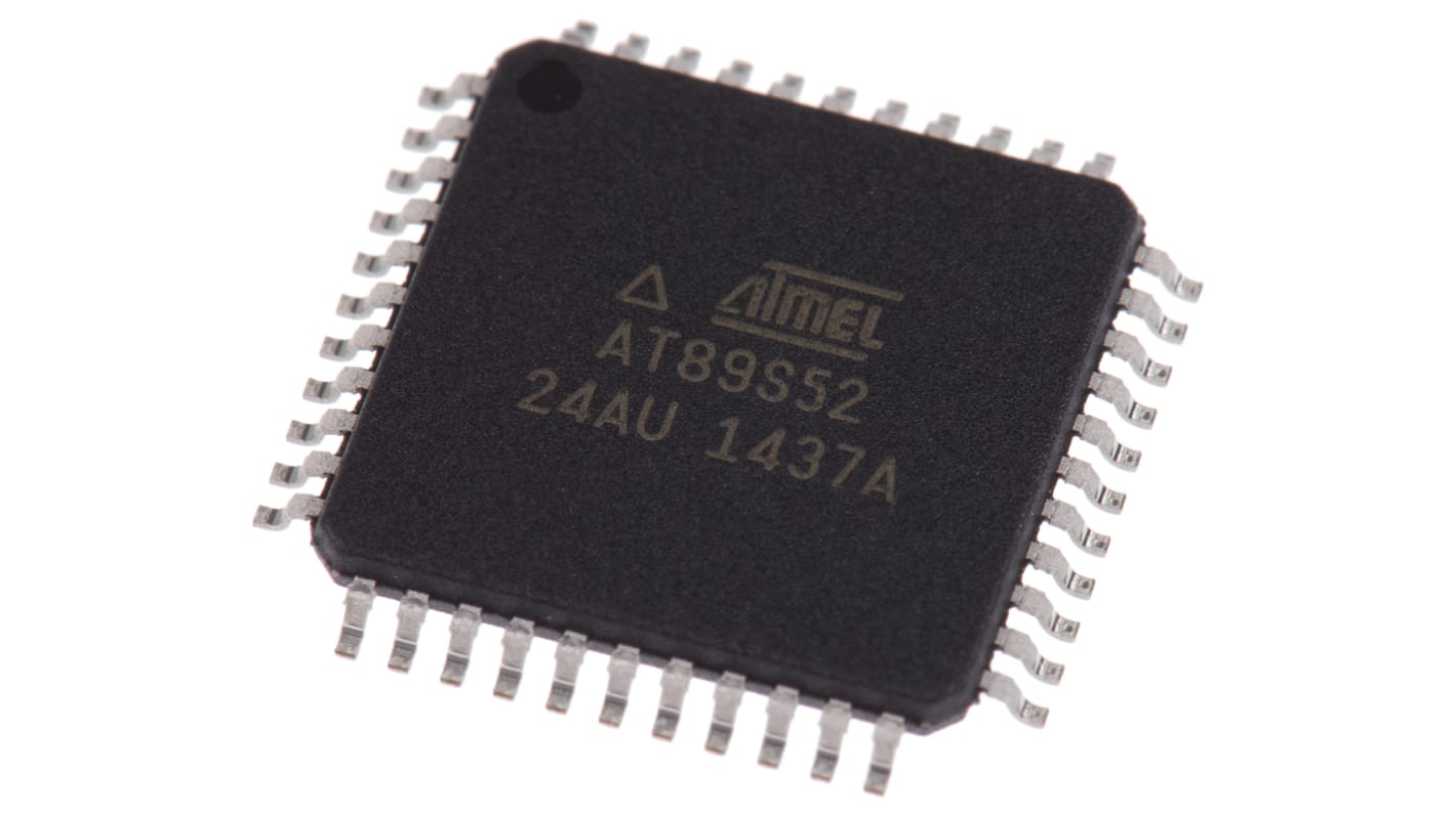 Atmel AT89S52-24AU, 8bit 8051 Microcontroller, AT89S, 24MHz, 8 kB Flash, 44-Pin TQFP | RS