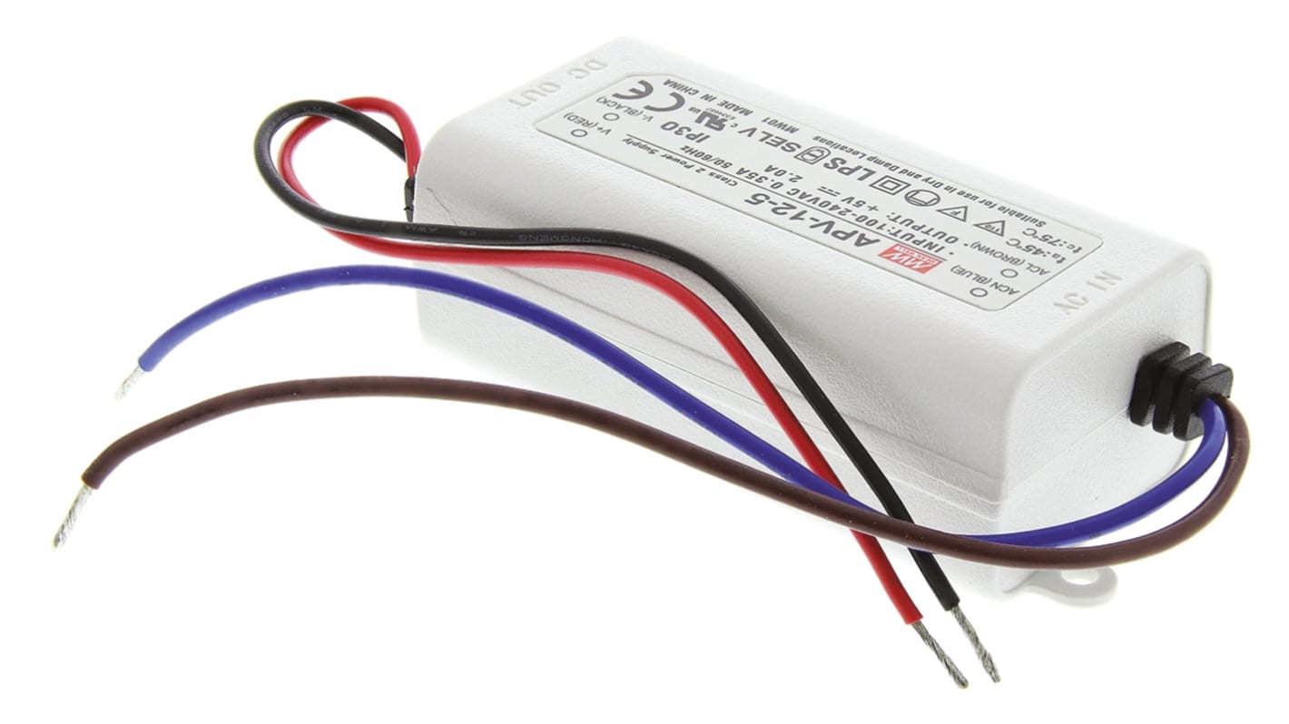 APV-12-5 | MEAN WELL LED Driver, 5V Output, 10W Output, 2A Output ...