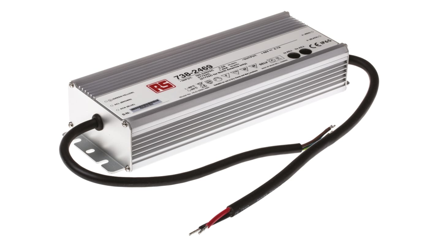 HLG-320H-48ARS | MEAN WELL LED Driver, 48V Output, 321.6W Output, 6.7A Output, Constant Voltage ...