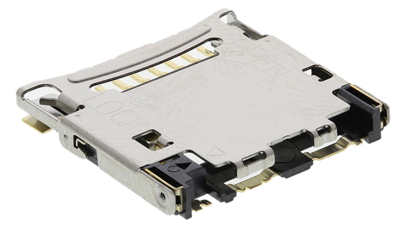 DM3C-SF | Hirose 8 Way Right Angle Micro SD Memory Card Connector With ...