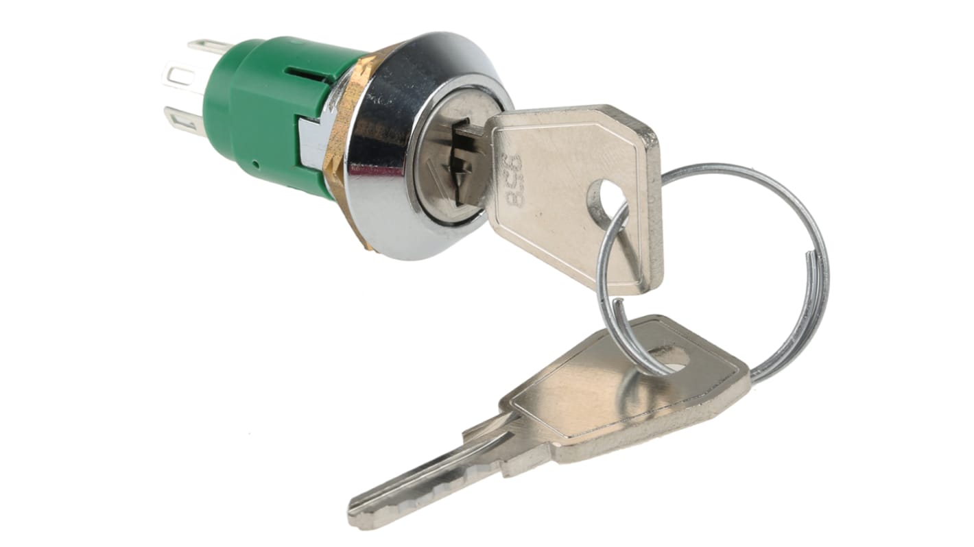 IRL-5-M-D-2-RS | Key Switch, DPDT, 1 A @ 24 V dc 2-Way Random-Key | RS