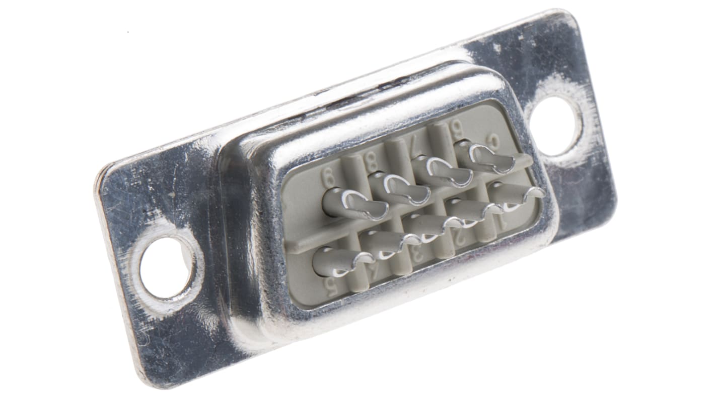 09670094715 | HARTING 9 Way Panel Mount D-sub Connector Socket, 2.77mm ...