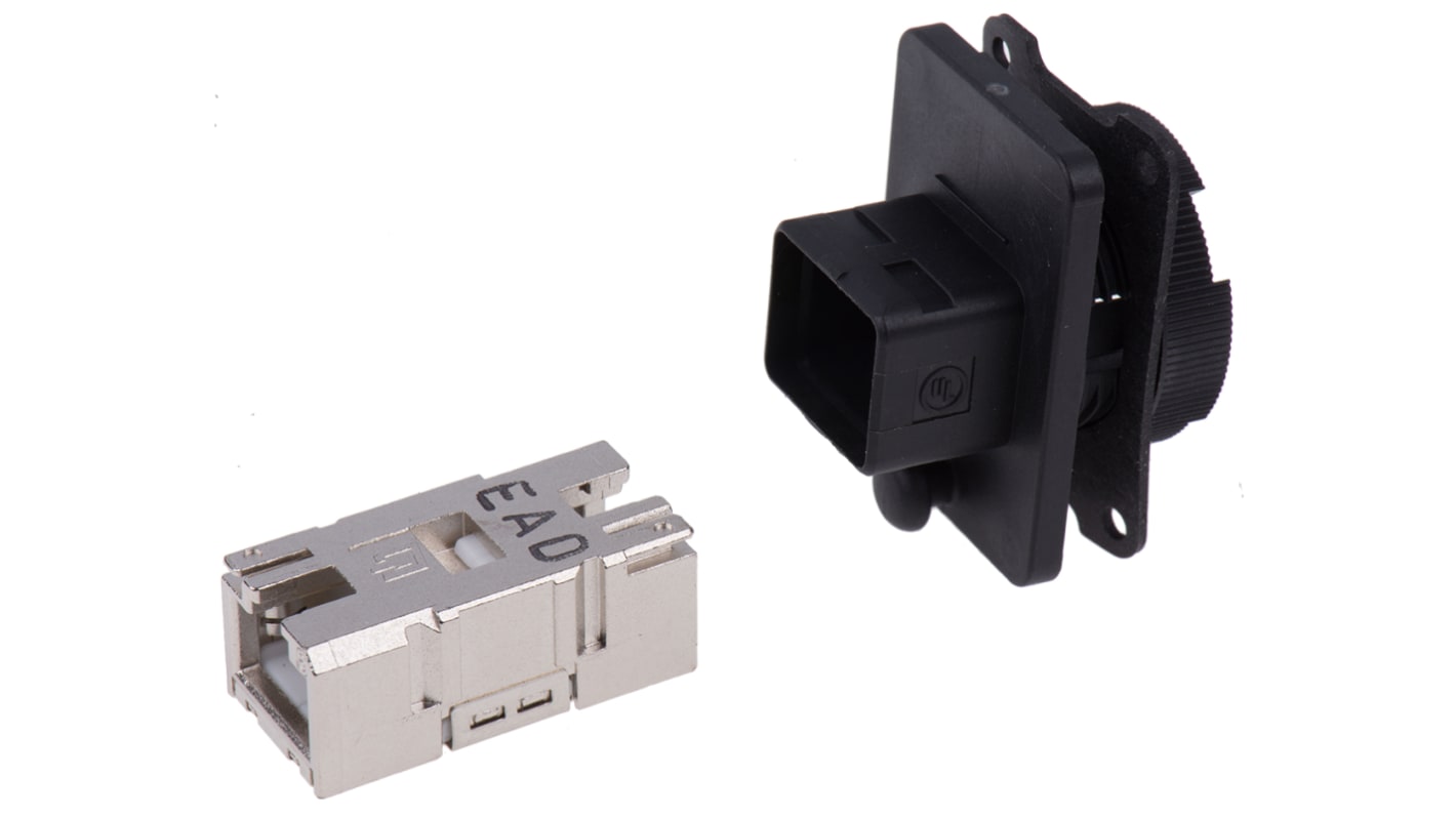 1963490000 | Weidmuller RJ45 Coupler, Cat6a, STP | RS