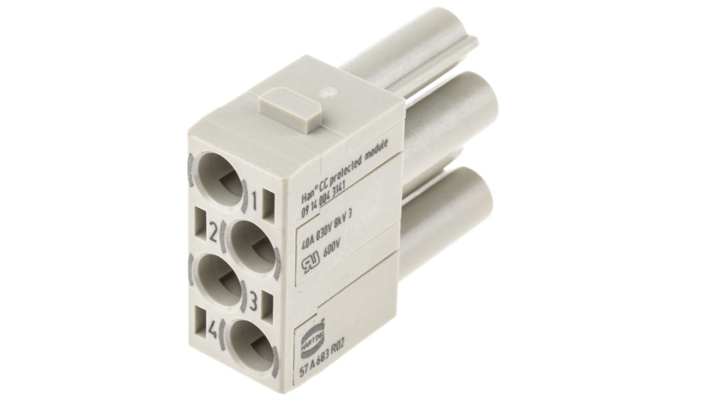 09140043141 | Module de connecteur HARTING série Han-Modular, 4 ...