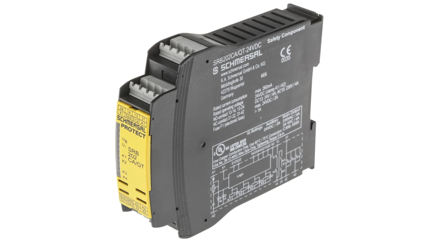 SRB202CA/QT 24VDC | Schmersal Dual-Channel Safety Switch/Interlock ...