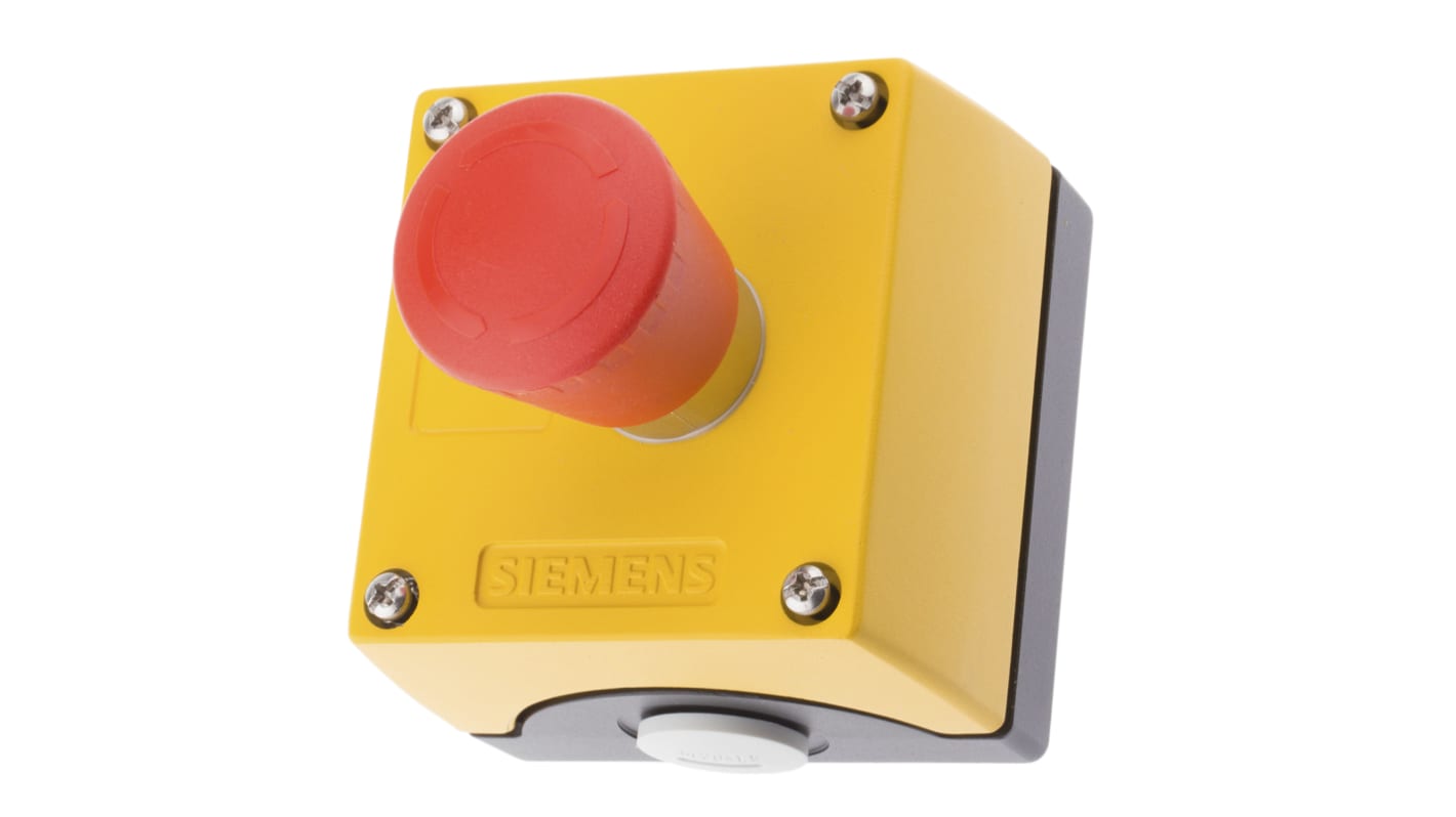 3SB3801-2DG3 | Siemens Emergency Stop Push Button, Surface Mount, SPST ...