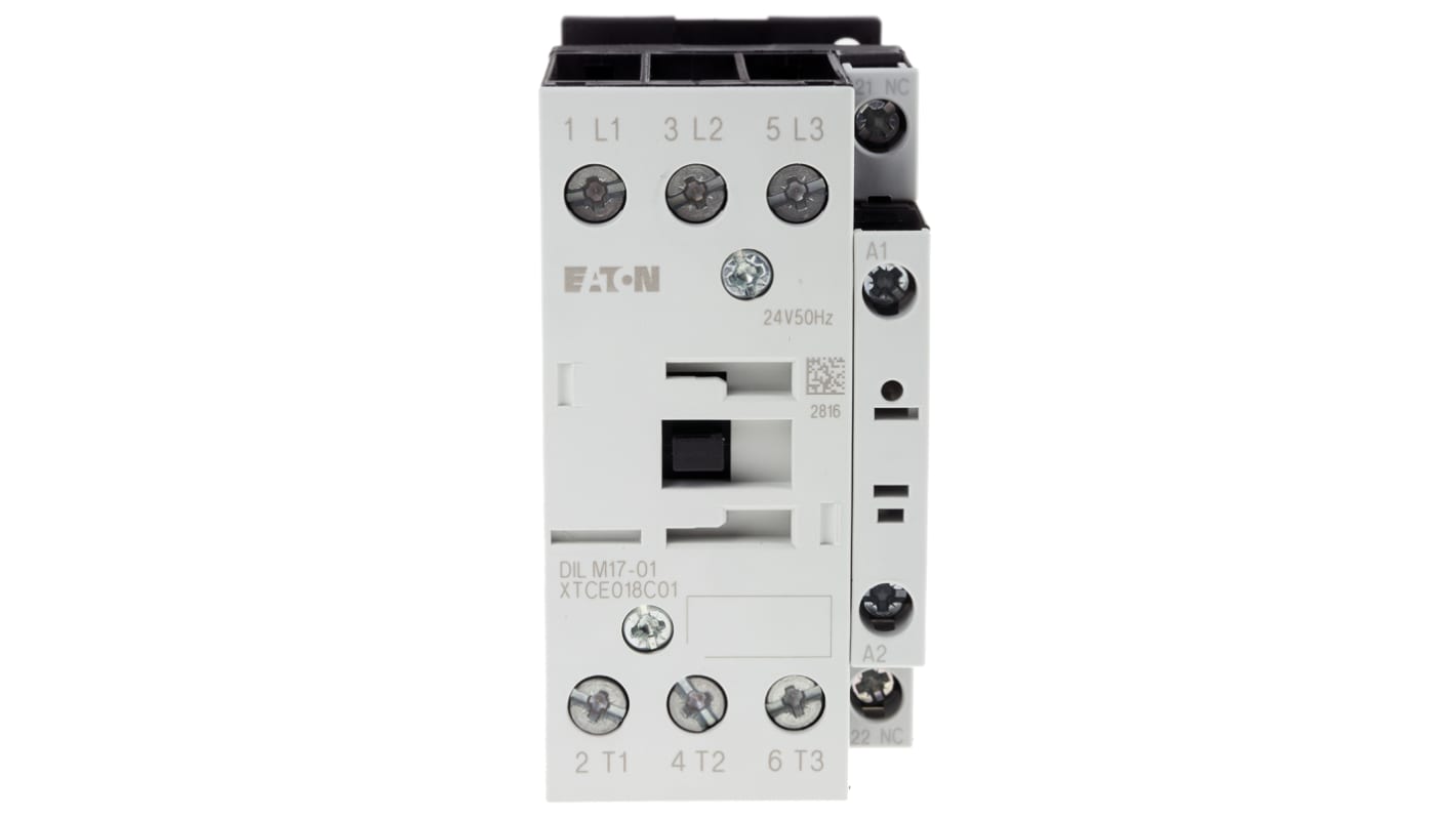 277023 DILM17-01(24V50HZ) | Eaton xStart Contactor, 24 V ac Coil, 3 ...