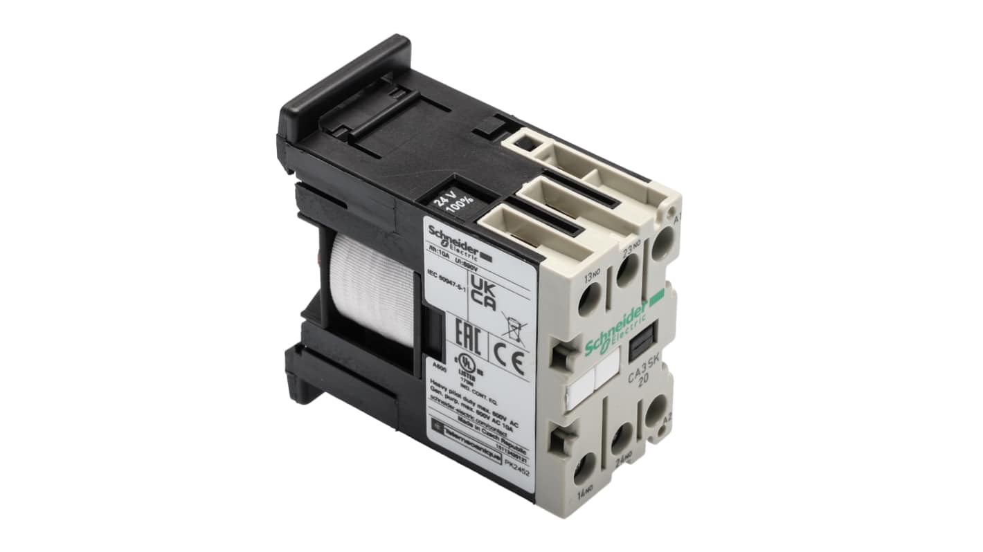 CA3SK20BD | Schneider Electric TeSys K CA3SK Contactor, 10 A, 2NO, 600 ...