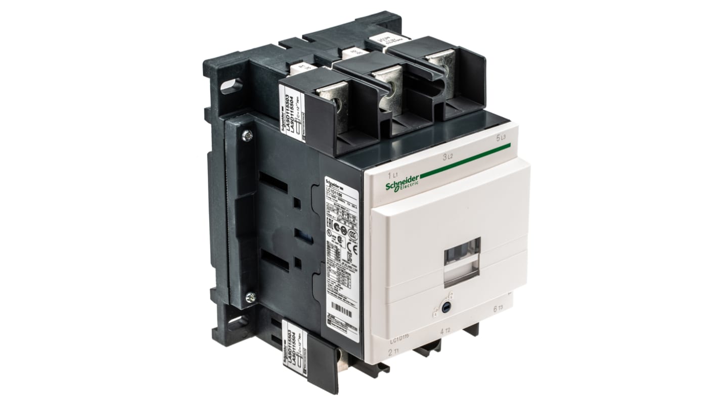 LC1D1156F7 | Schneider Electric TeSys D LC1D Contactor, 110 V ac Coil ...