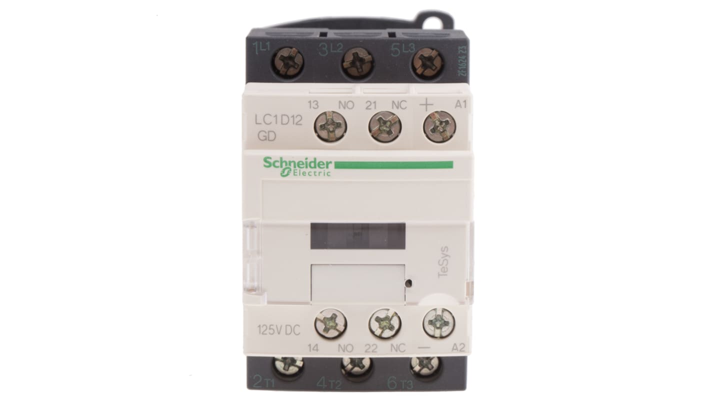 LC1D12GD | Schneider Electric TeSys D LC1D Contactor, 110 V dc Coil, 3 ...