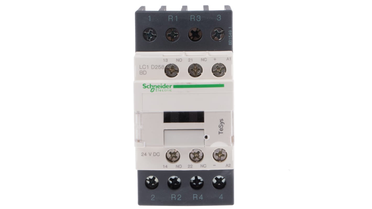 LC1D258BD | Schneider Electric TeSys D LC1D Contactor, 24 V dc Coil, 4 ...