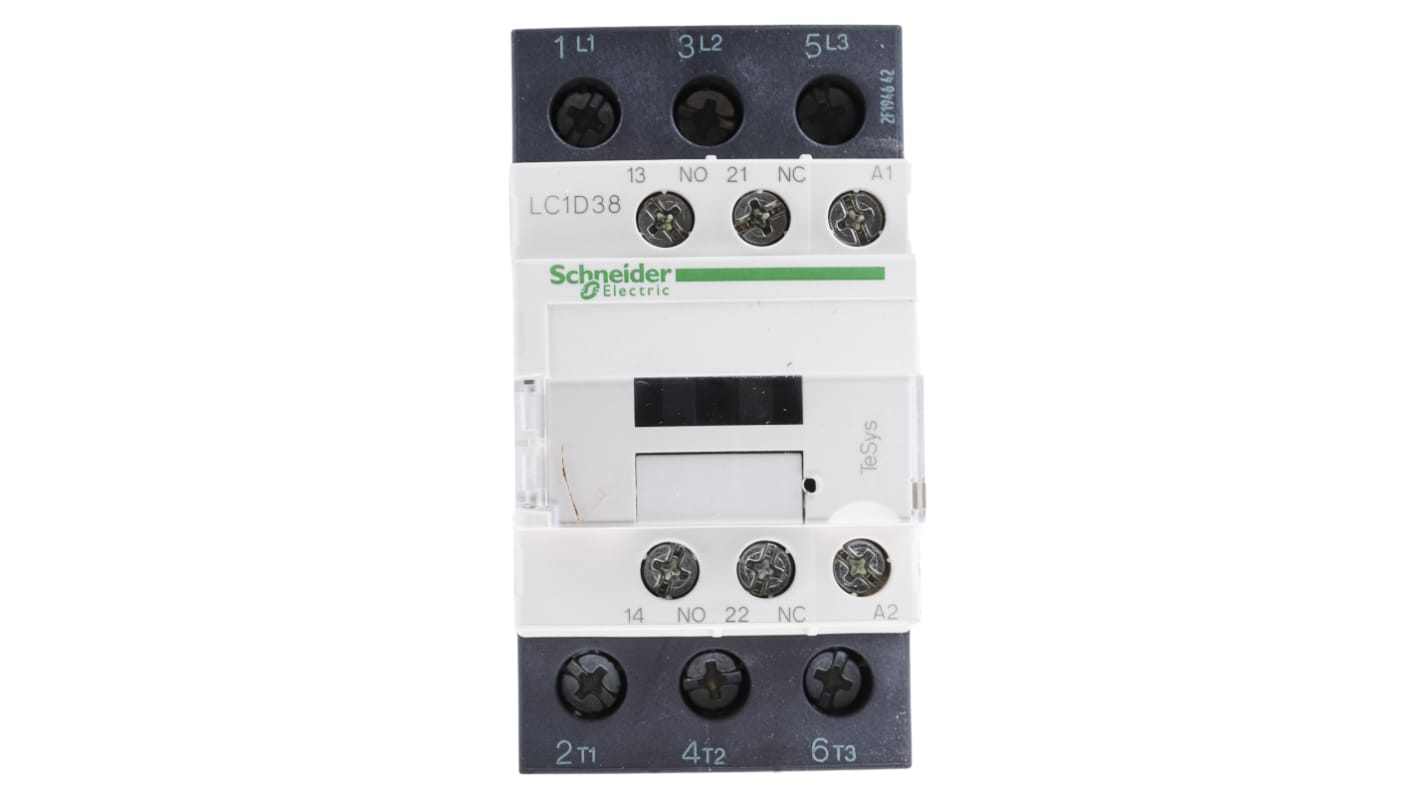 LC1D38M7 | Schneider Electric TeSys D LC1D Contactor, 220 V ac Coil, 3 ...