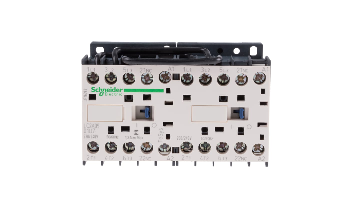 シュナイダーエレクトリック 可逆形電磁接触器 230 V ac 3極 LC2Kシリーズ, LC2K0901U7 | RS