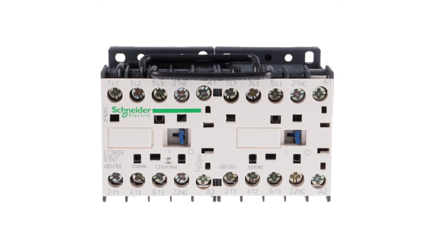 シュナイダーエレクトリック 可逆形電磁接触器 400 V ac 3極 LC2Kシリーズ, LC2K0901N7 | RS