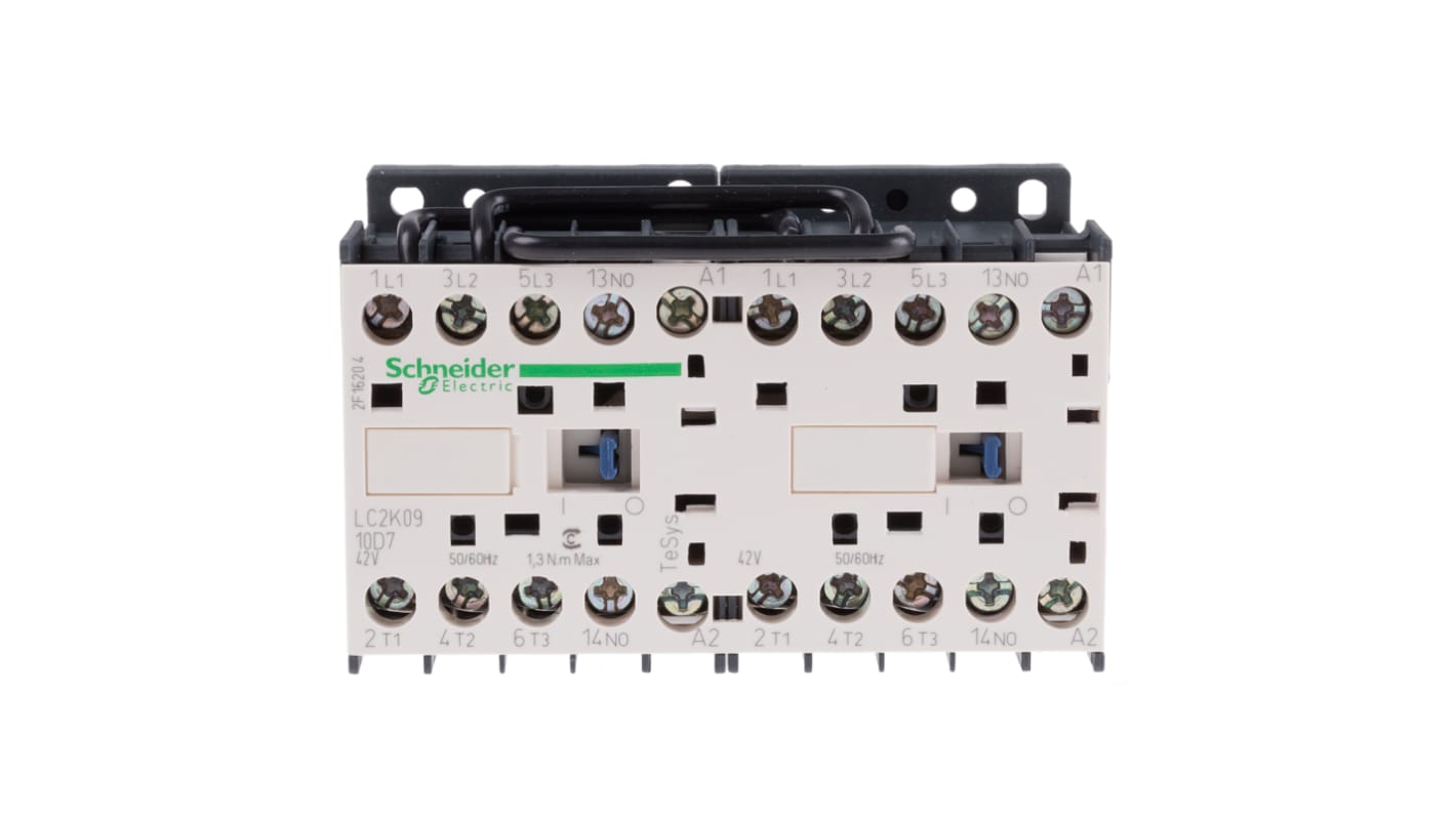 シュナイダーエレクトリック 可逆形電磁接触器 42 V ac 3極 LC2Kシリーズ, LC2K0910D7 | RS