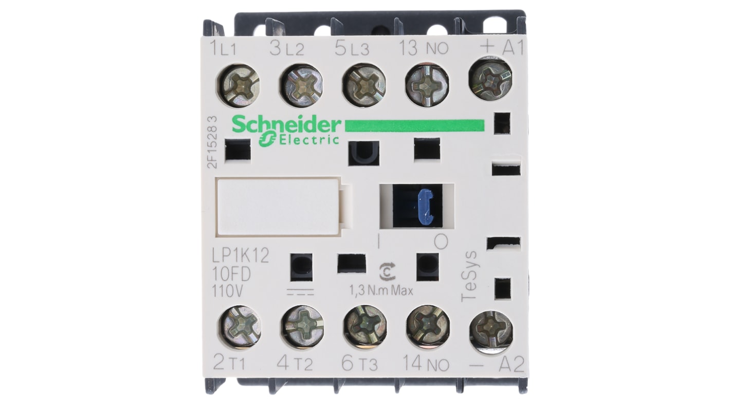 LP1K1210FD | Schneider Electric TeSys K LP1K Contactor, 110 V dc Coil ...