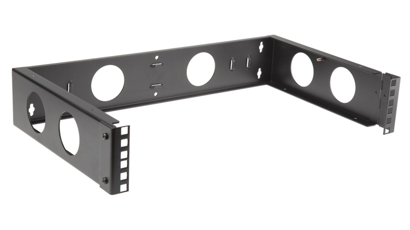 RS PRO Black 2U 19-Inch Wall Cabinet , 114 x 502 x 300mm | RS