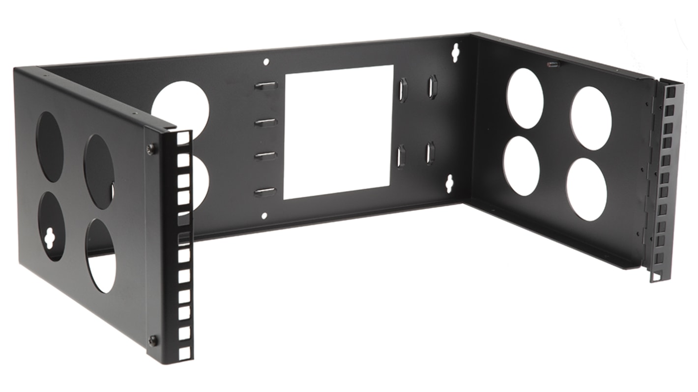 RS PRO Black 4U 19-Inch Wall Cabinet , 292.70 x 500 x 300mm | RS