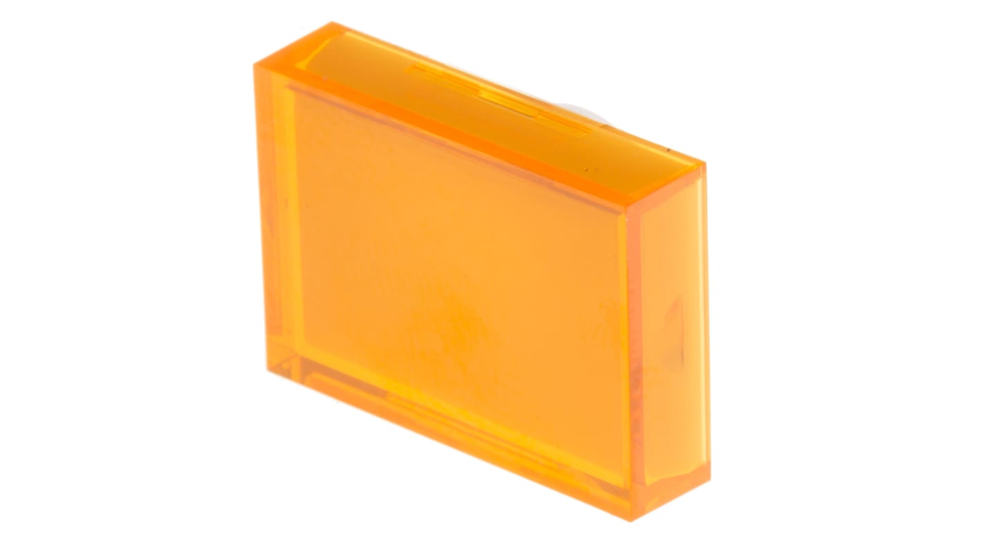RS PRO Orange Rectangular Push Button Lens for Use with ADA16 Series | RS