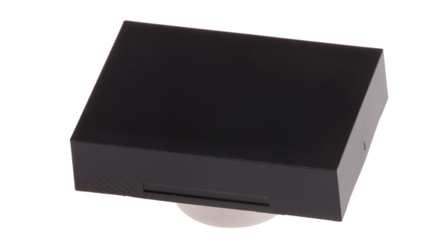 RS PRO Black Rectangular Push Button Lens for Use with ADA16 Series | RS