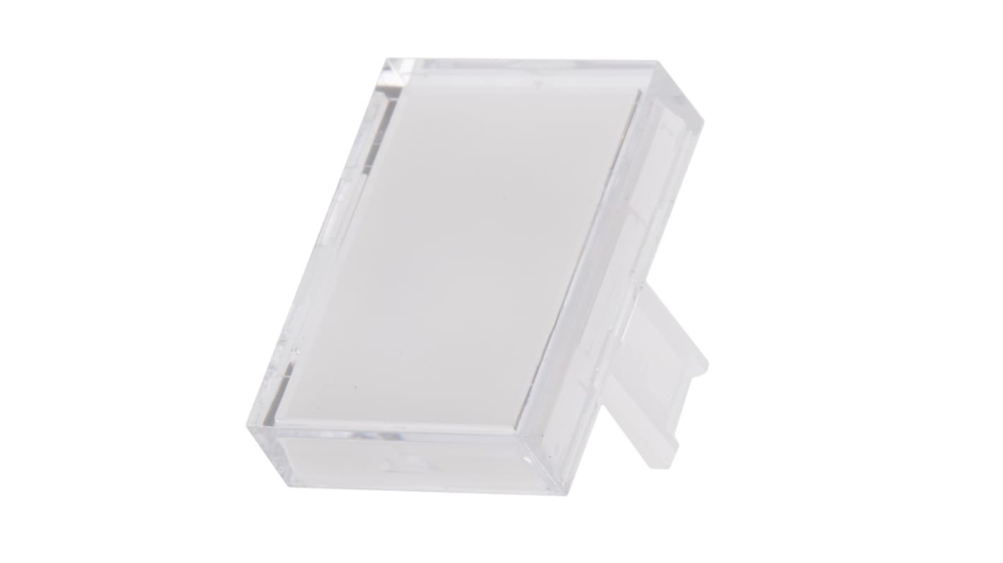 RS PRO White Rectangular Push Button Lens for Use with SD16 Series | RS