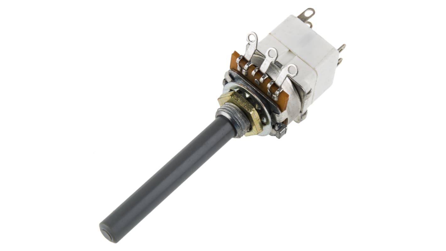 TE Connectivity 2.2kΩ Rotary Potentiometer 1-Gang Panel Mount ...