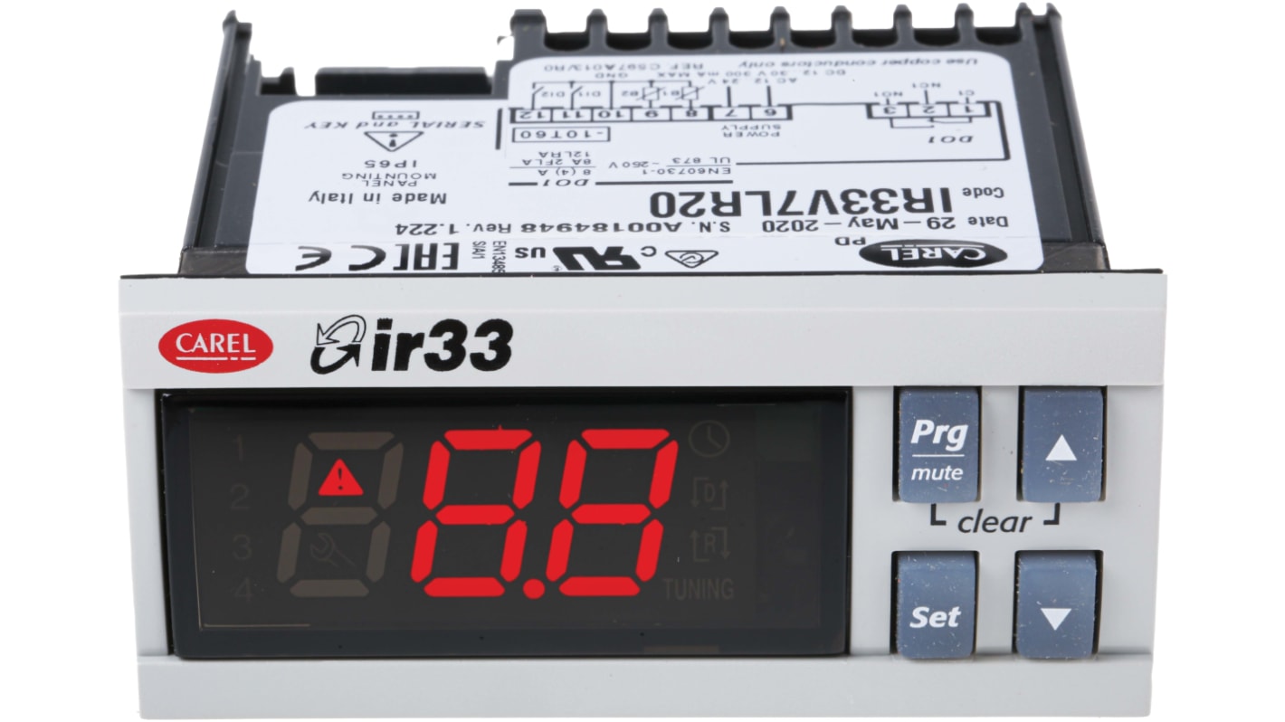 IR33V7LR20 | Carel IR33 Panel Mount PID Temperature Controller, 76.2 x ...