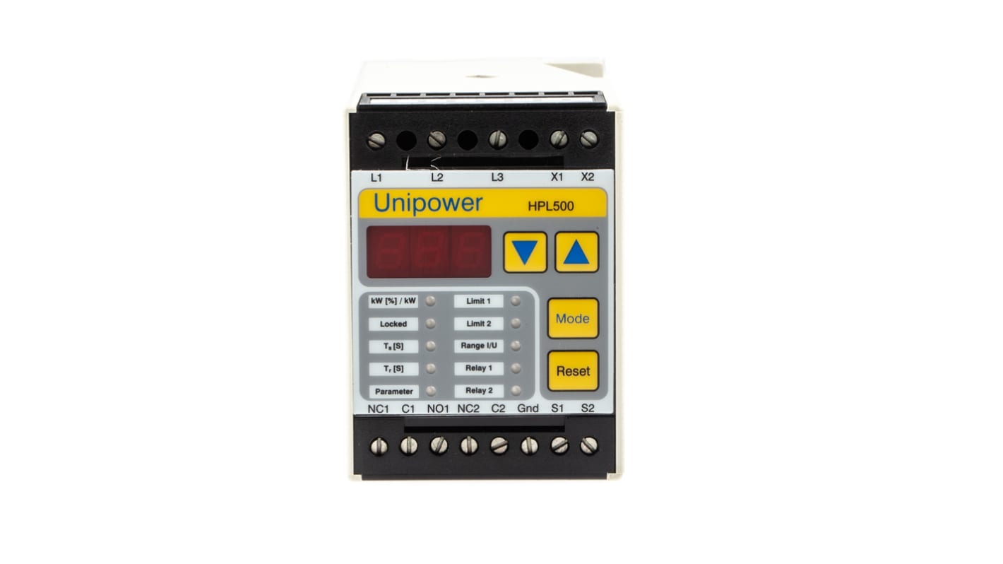 HPL500 | Unipower 40 A Motor Load Monitor, 100 → 400 V ac | RS