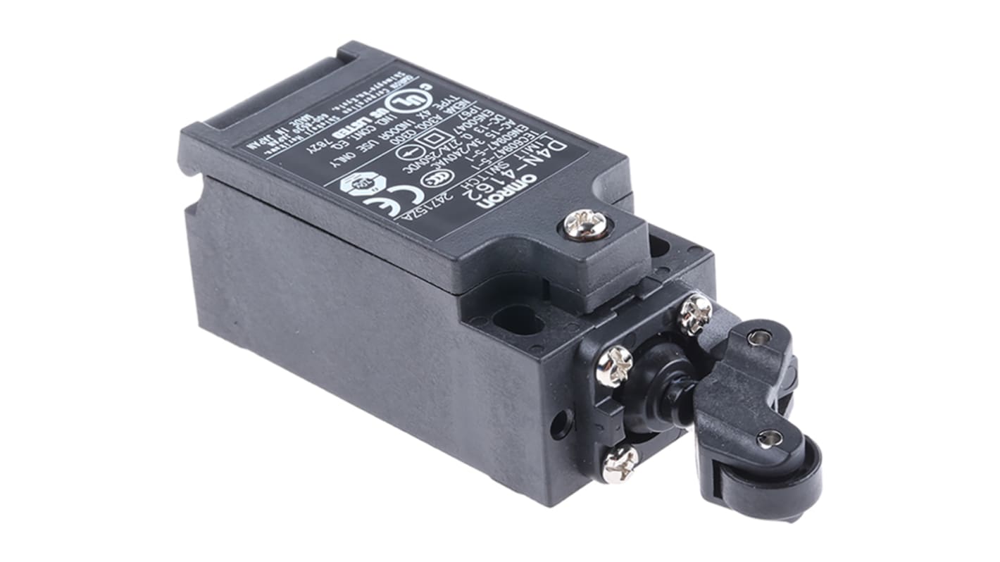 D4N-4162 | Omron D4N Series Roller Lever Top Plunger, NO/NC, DPST | RS