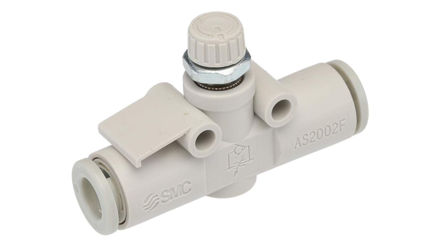 Regulador de caudal SMC AS2002F-06, 6mm x 6mm | RS