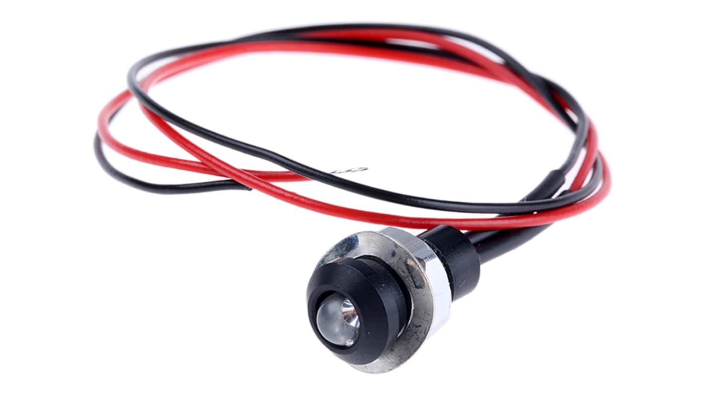 OXL/CLH/80/P/24AC/FL30/Yellow | Oxley Yellow Panel Mount Indicator, 8mm ...