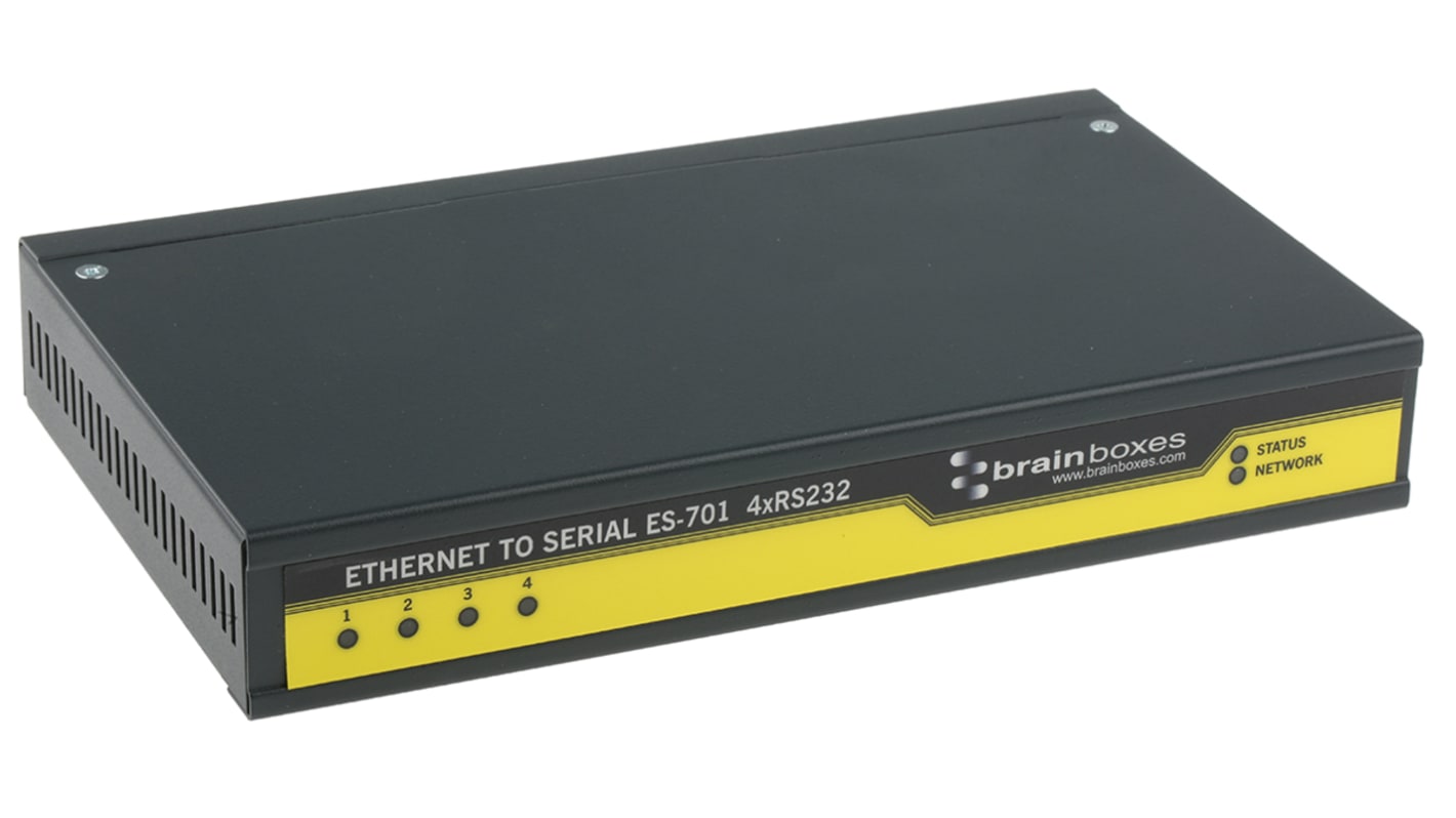 ES-701 | Brainboxes Serial Device Server, 1 Ethernet Port, 4 Serial ...