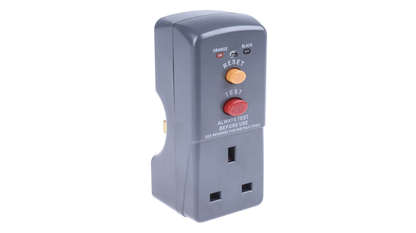 ARCDKG | Masterplug RCD Plug Adapter 2 Pole ,Rated At 13A,240 V ac | RS