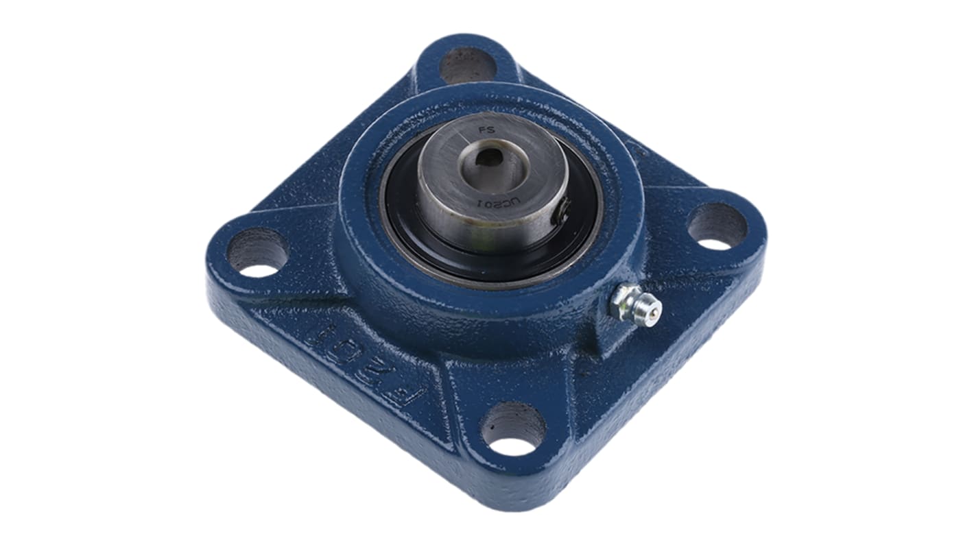 UCF201 | 4 Hole Flange Bearing Unit 12mm ID | RS