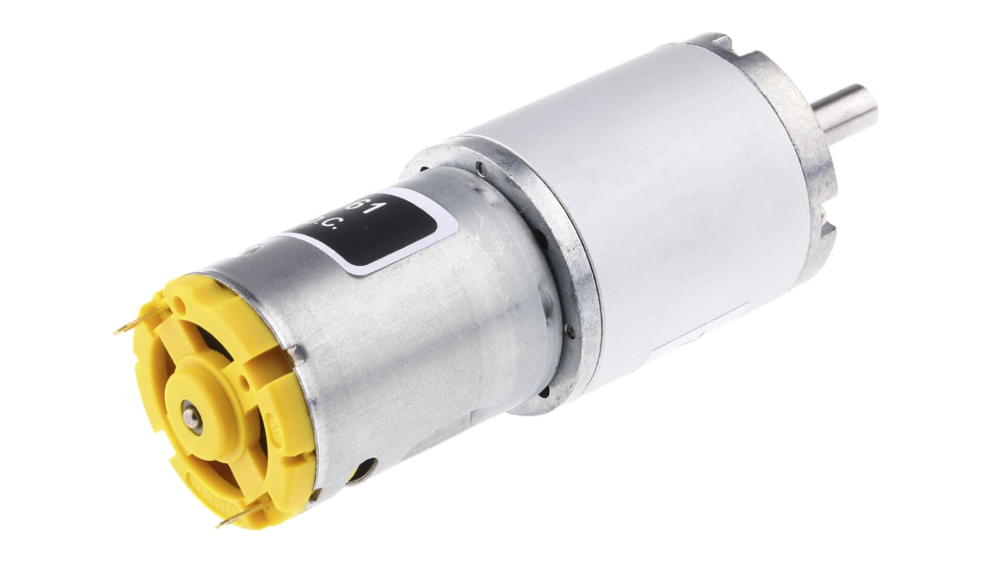 RS PRO Geared DC Motor, 7.98 W, 6 → 15 V dc, 78.4 gcm, 14.5 rpm, 6mm ...