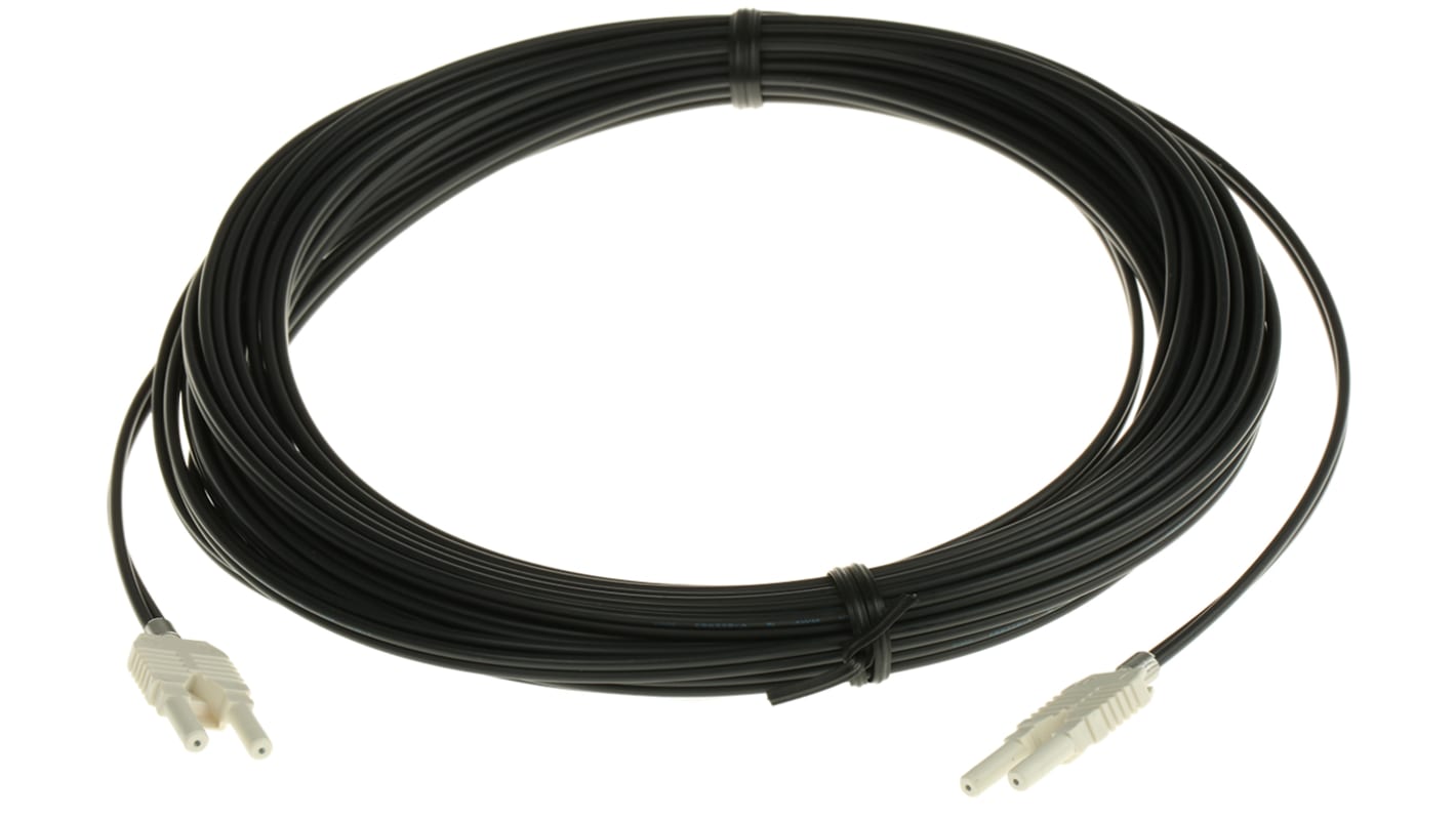 HFBR-RMD010Z | Broadcom Duplex Single Mode Fibre Optic Cable, 1.06mm, Black, 10m | RS